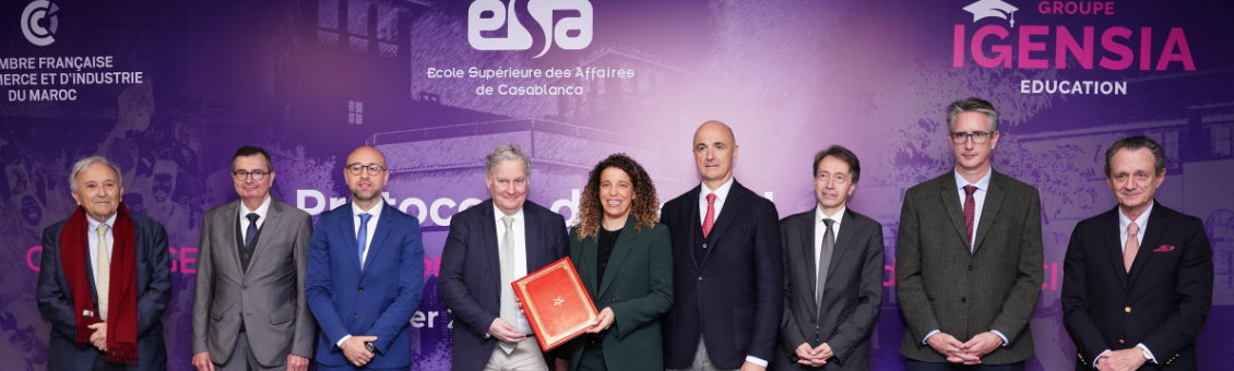 Le Groupe IGENSIA Education s’implante au Maroc et intègre l’ESA Casablanca grâce au soutien de ...